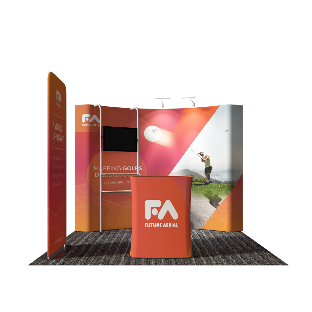 Portable Exhibit Display 3m x 3m - Model 23 – Backdropsource UK
