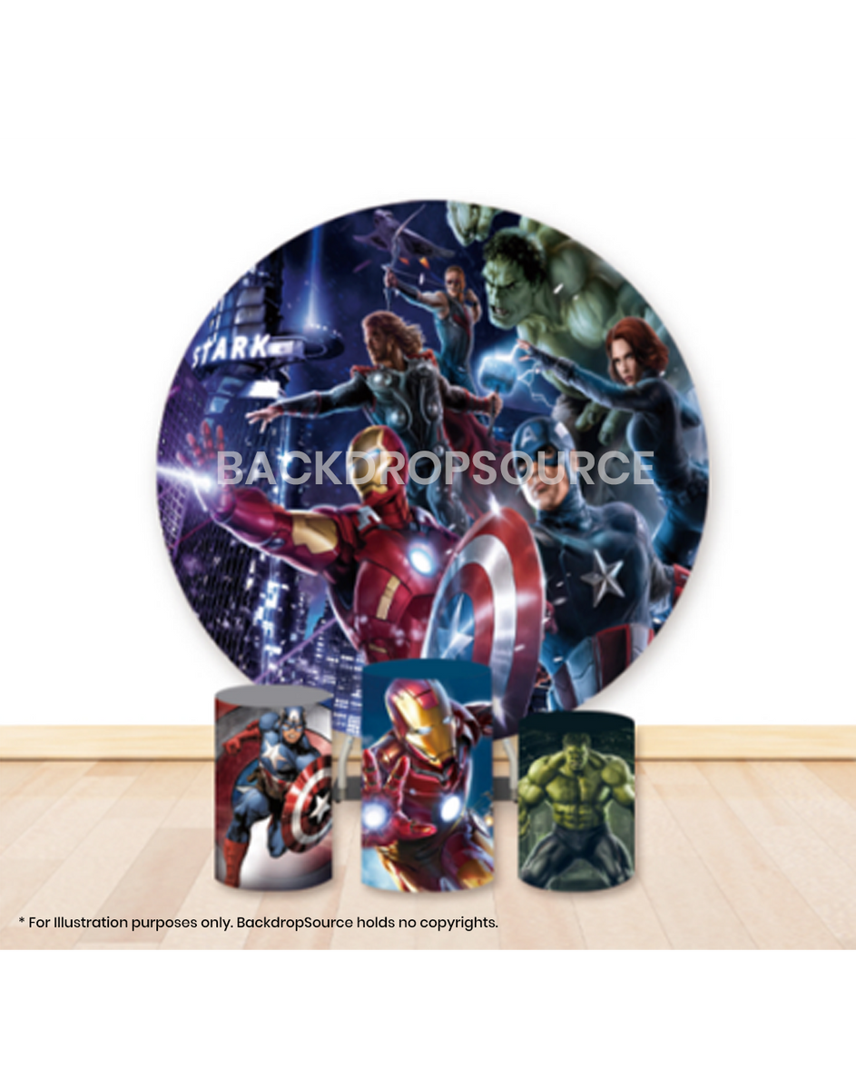 Circle Round Backdrop Kits with Counter | Backdropsource Circle Round Backdrop Kits with Counter | Backdropsource