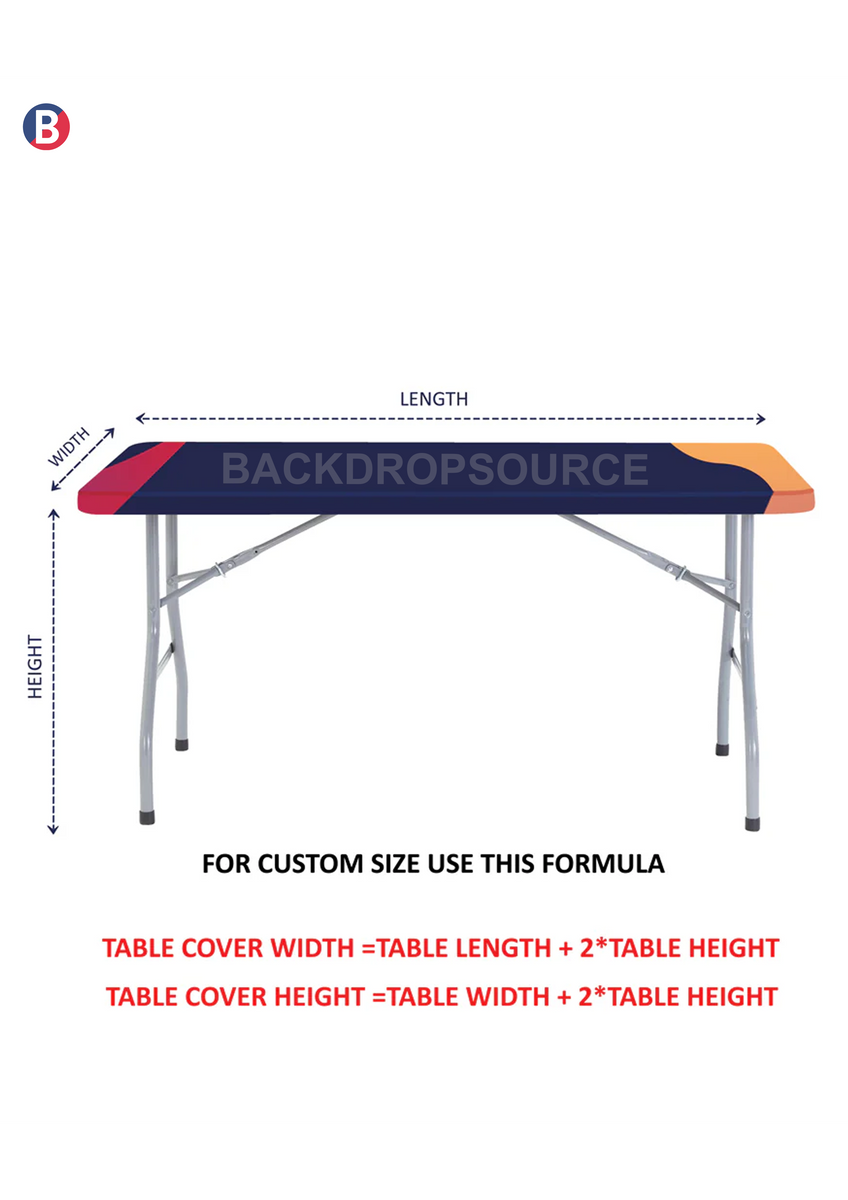 Custom Printed Stretch Table Covers – Backdropsource UK