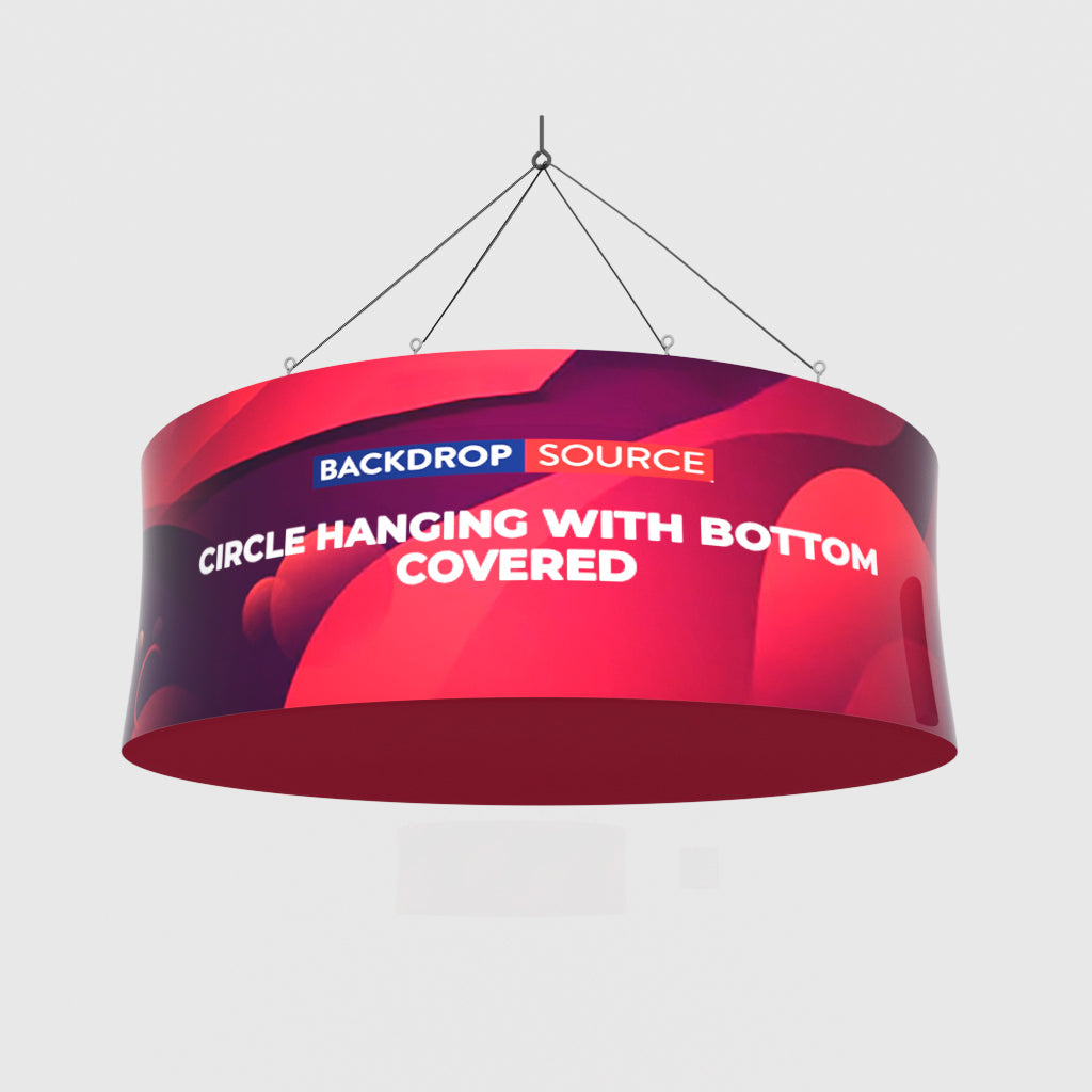 Circle Hanging with Bottom covered – Backdropsource UK