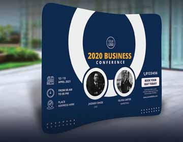 Curved Fabric Media Wall: Elevate Your Event Branding – Backdropsource UK