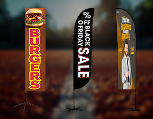 Boost Your Brand Presence with Vibrant Feather and Teardrop Flags ...