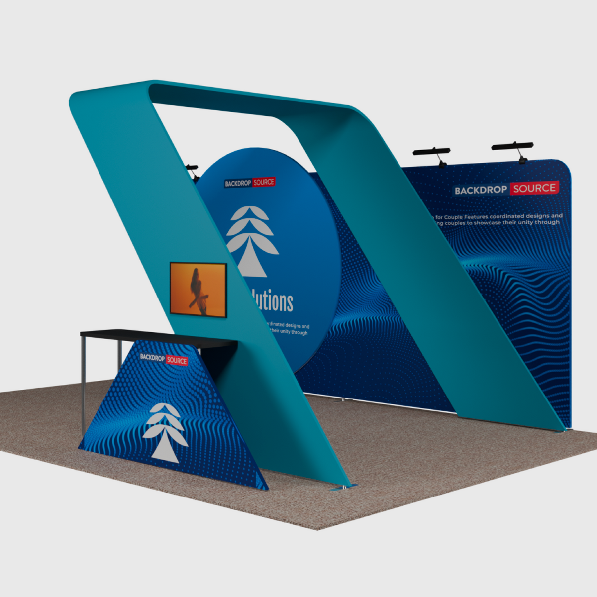 Portable Exhibit Display 6m x 3m - Model 18 – Backdropsource UK