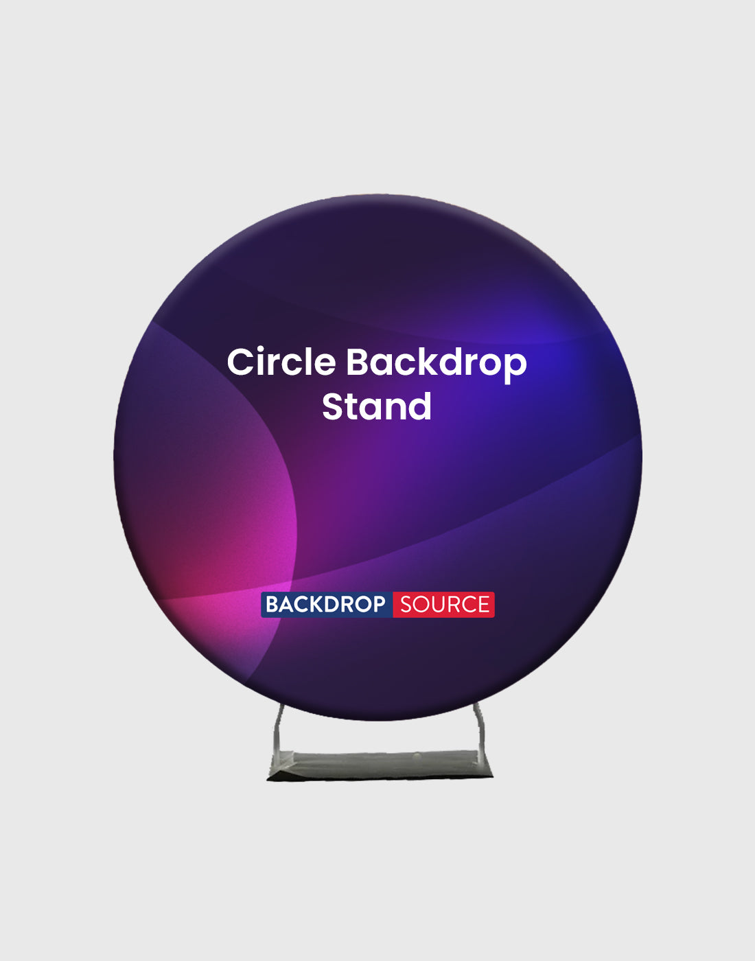Custom Circle Fabric Backdrop Display | Trade Show Display UK ...