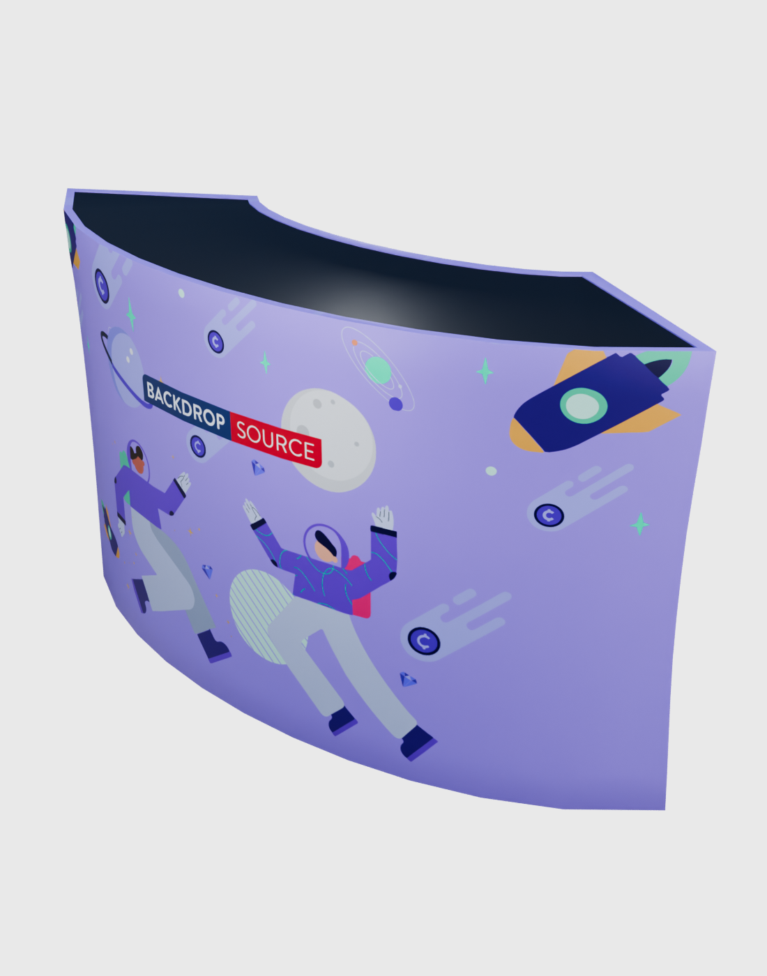 Trade Show Reception Desk – Backdropsource UK