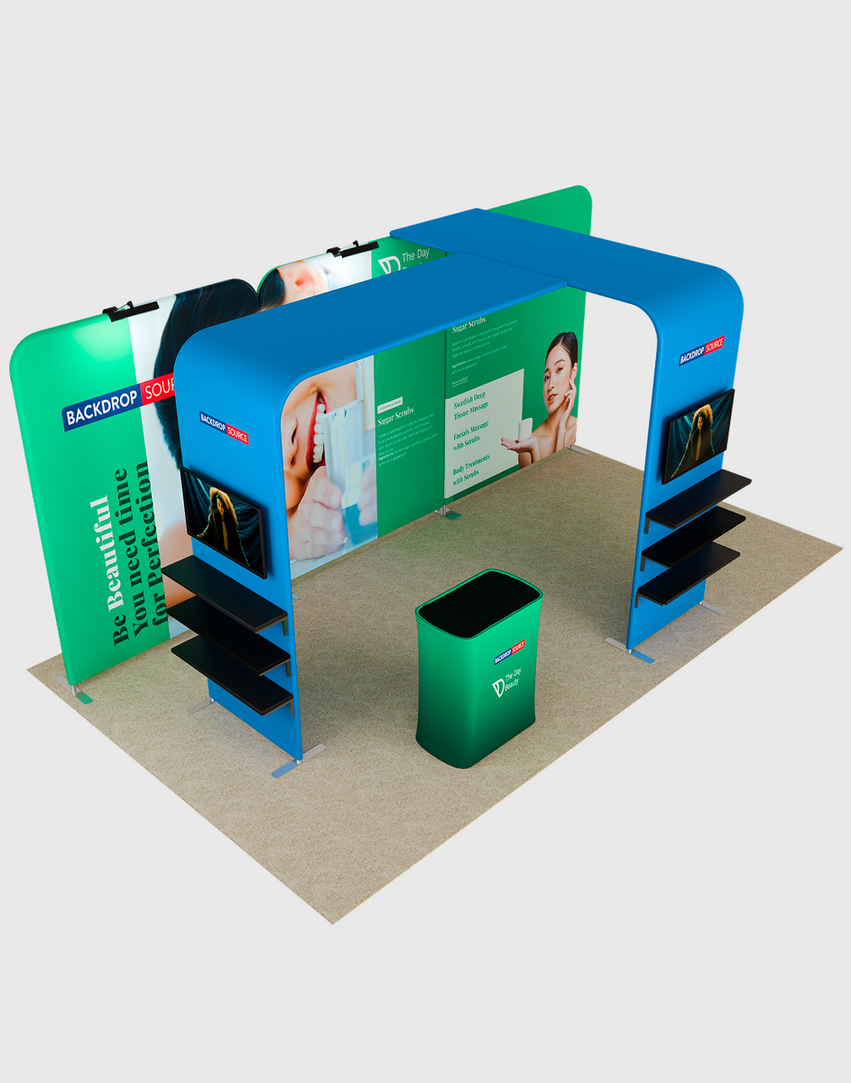 Portable Exhibit Display 3m x 6m - Model 11 – Backdropsource UK