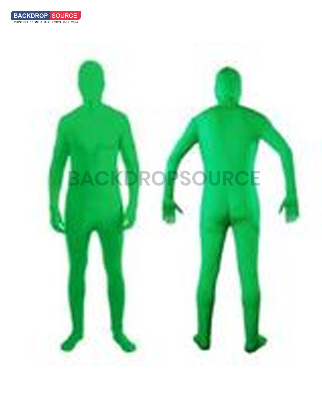 Chroma Key Green Screen Full Body Suits | Backdropsource