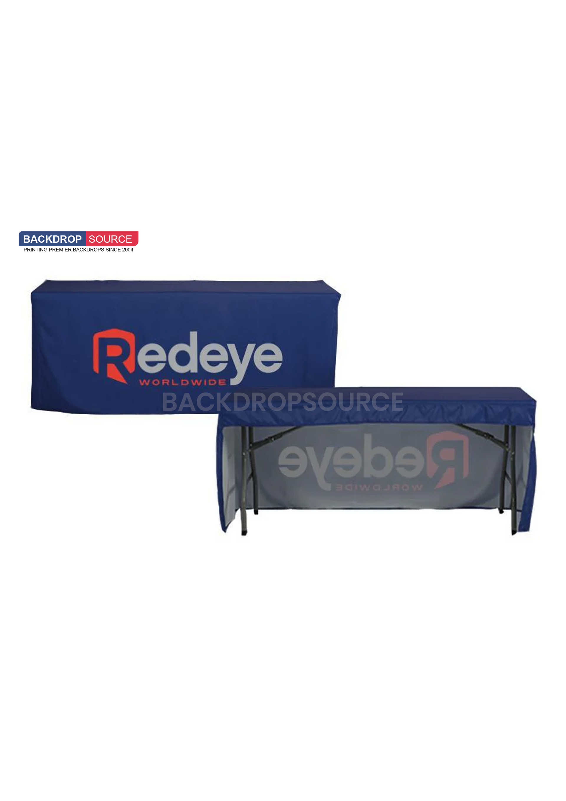 Custom Printed Fitted Table Cover | Backdropsource
