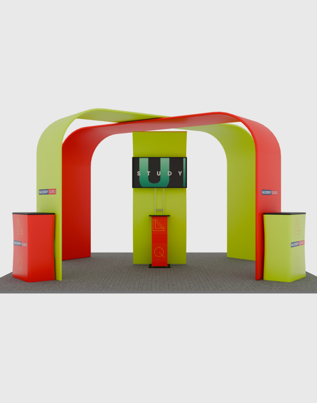 Modular Booth Kits 6m - Model 03 | Backdropsource