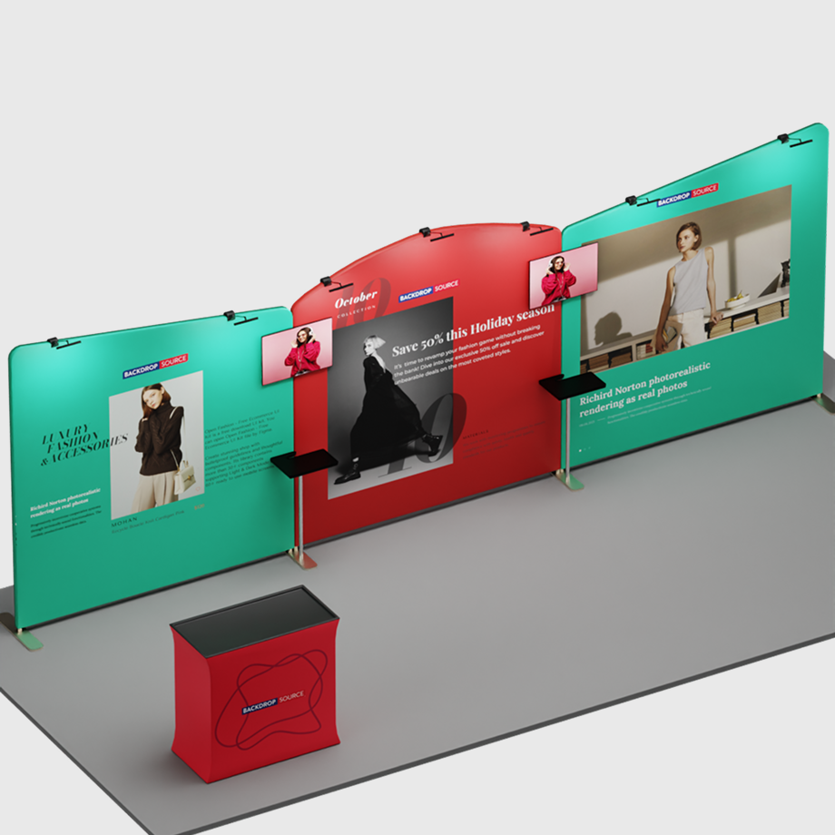 6m Round Tabletop with Inclined Exhibition | Backdropsource
