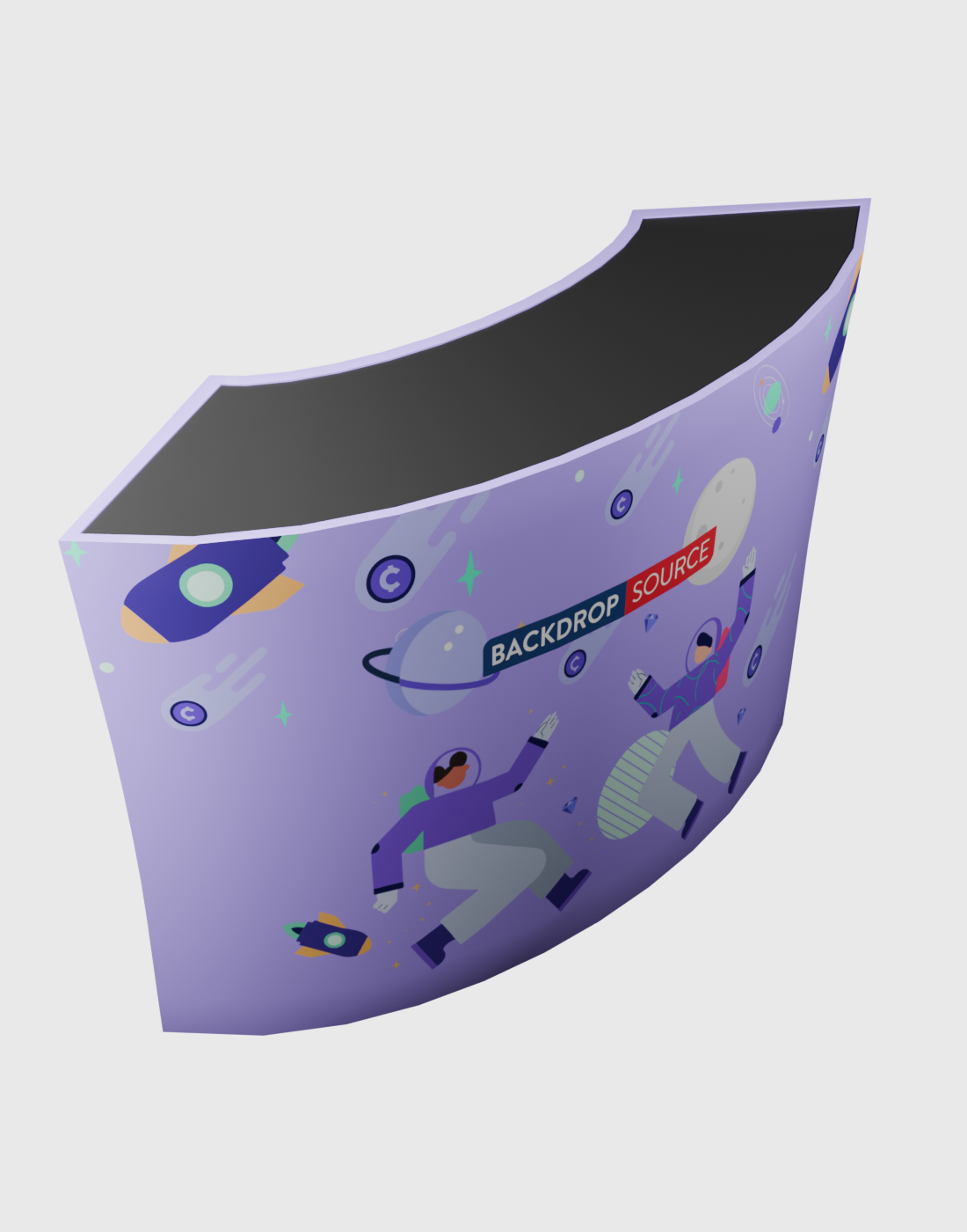 Trade Show Reception Desk – Backdropsource UK