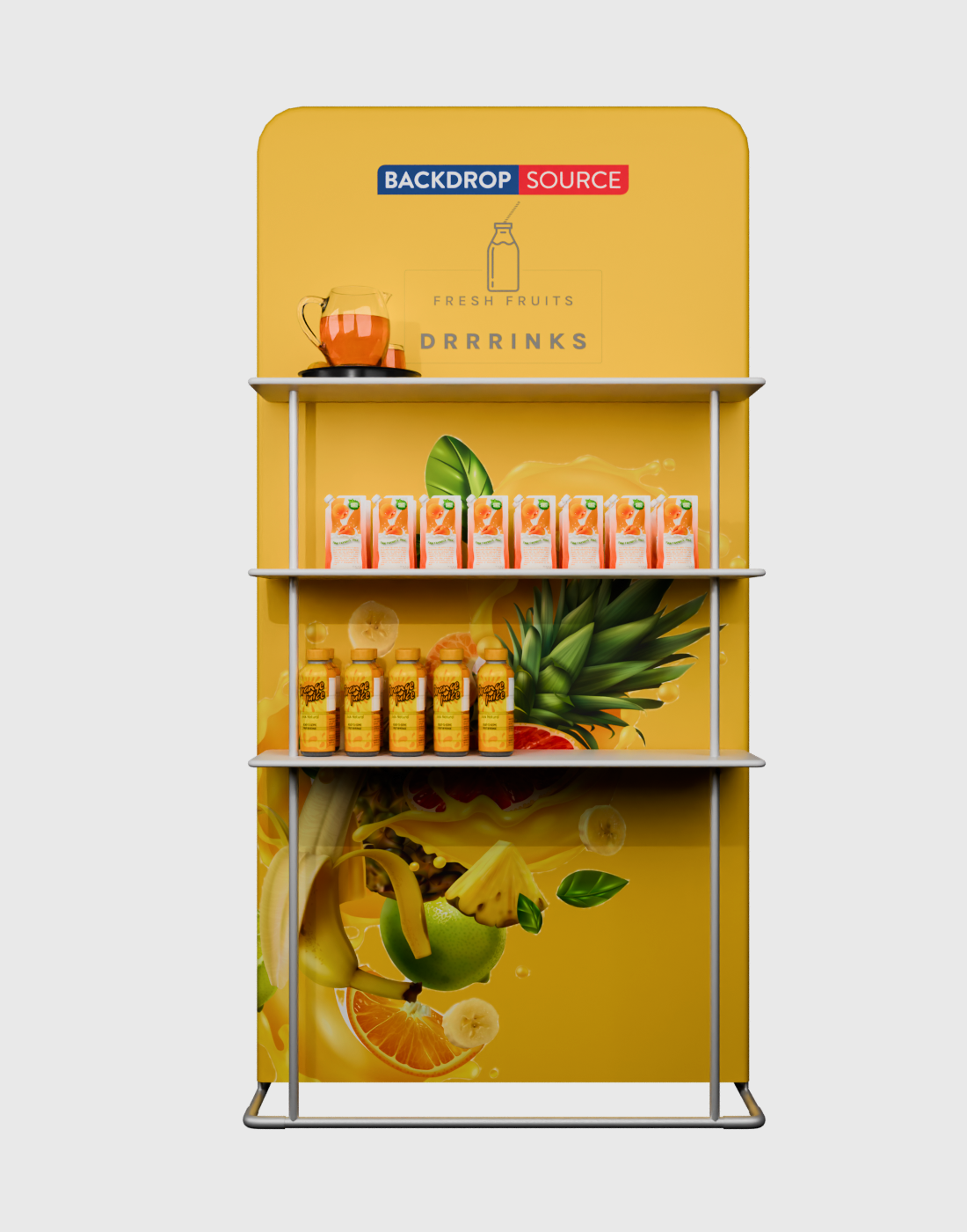 EZ Display Banner Stand with Shelves – Backdropsource UK