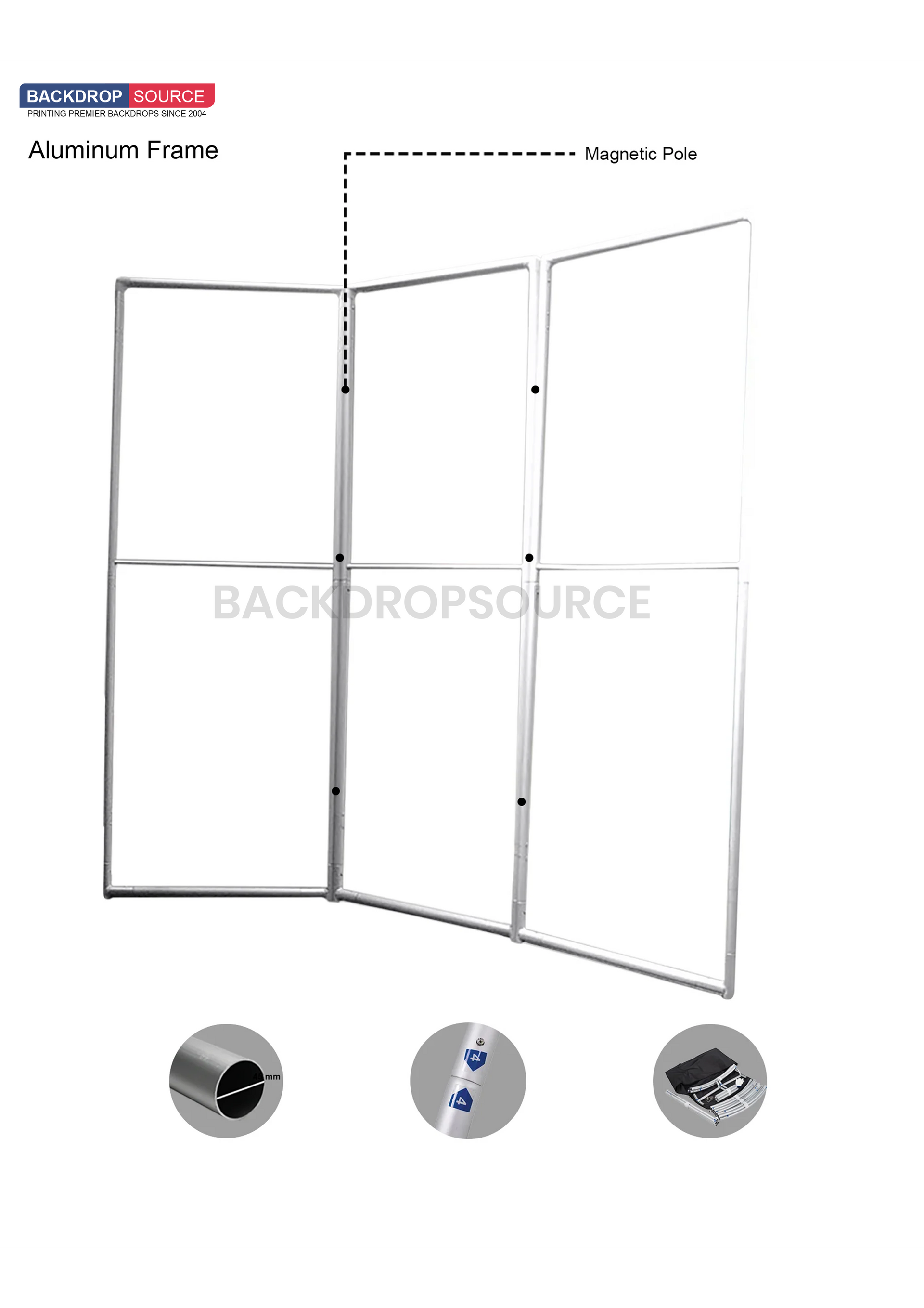 Magnetic Partition Displays - 3 Panel | Custom Event Display UK ...