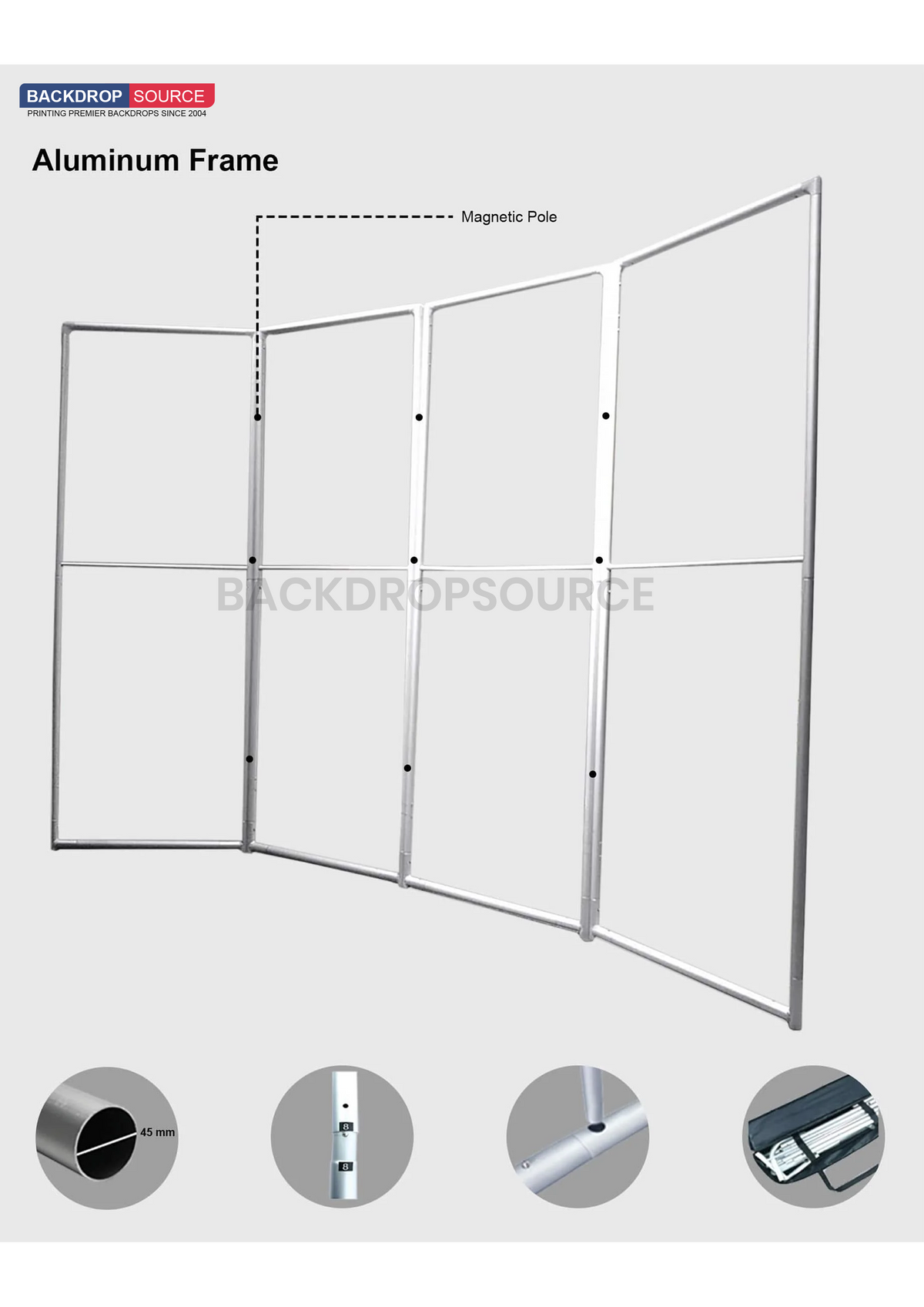 Magnetic Partition Displays - 4 Panel | Custom Event Display UK ...