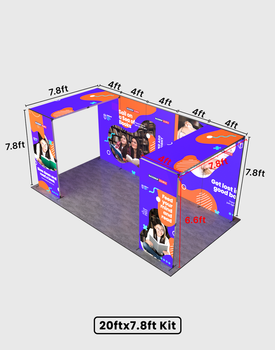 Foldable SEG Backlit Exhibition Display - Model 13 | Custom Event ...