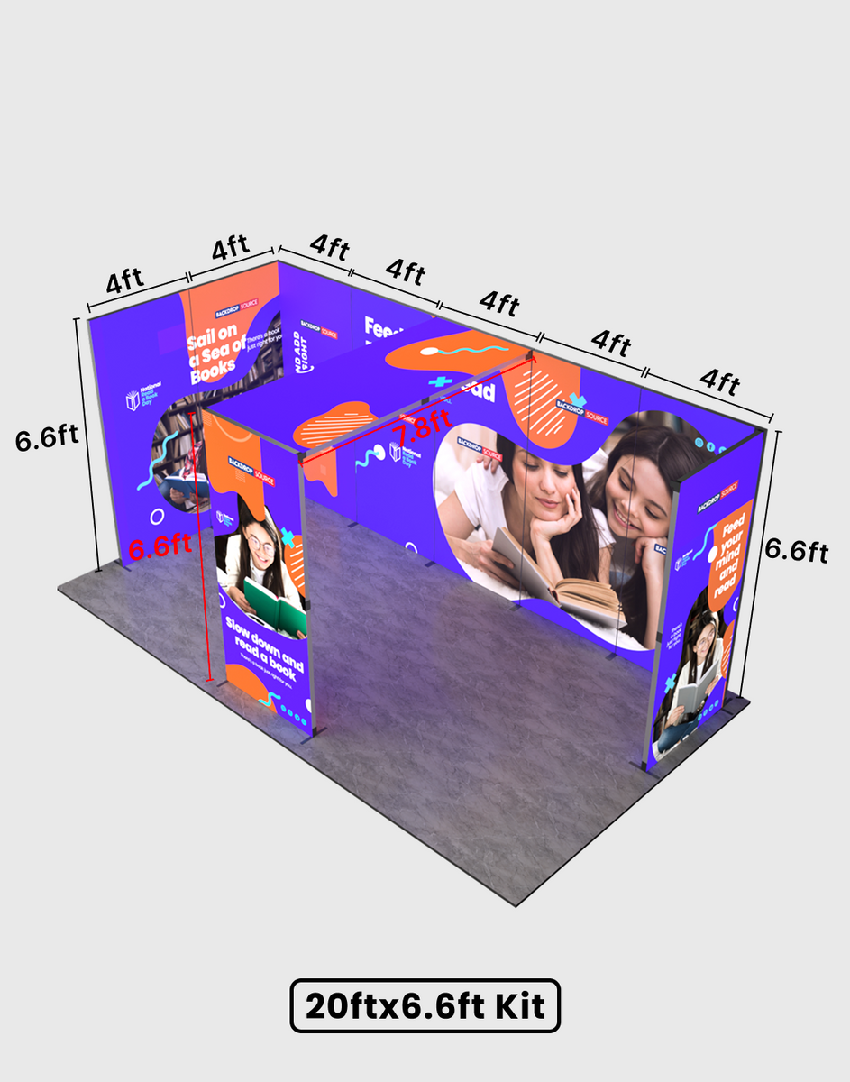 Foldable SEG Exhibition Display Model 14 | Premium Portable Display UK – Backdropsource UK