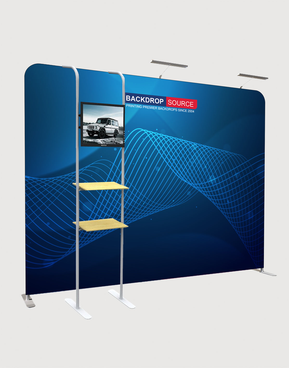 Straight Tension Media Wall with Add-ons | Custom Event Display UK ...