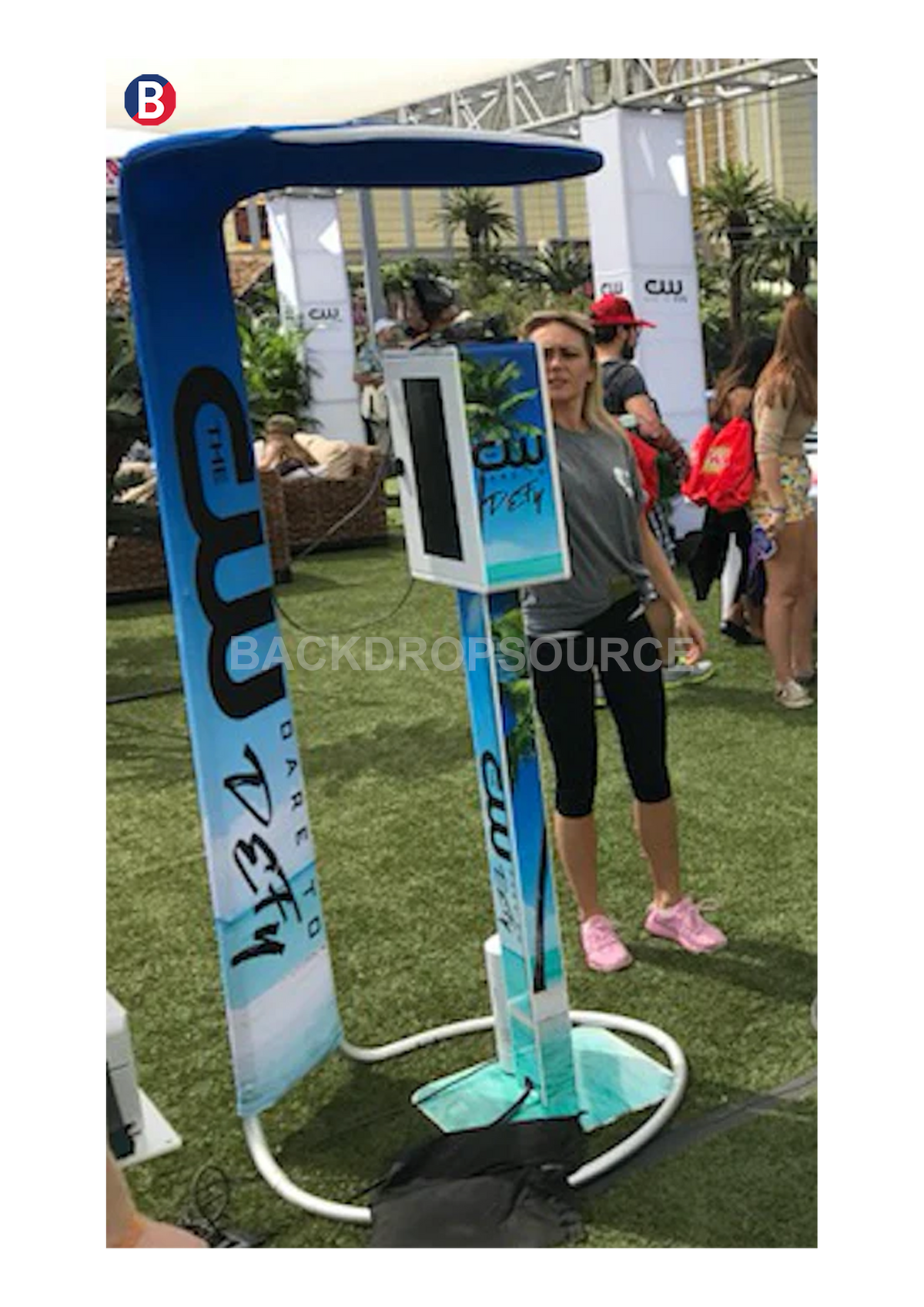 Product Showcase Promotion Media Wall Display – Backdropsource UK