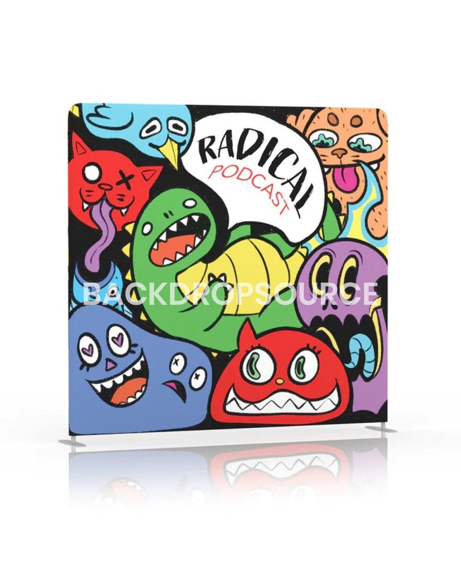 Funky Creatures Podcast Backdrop – Backdropsource UK