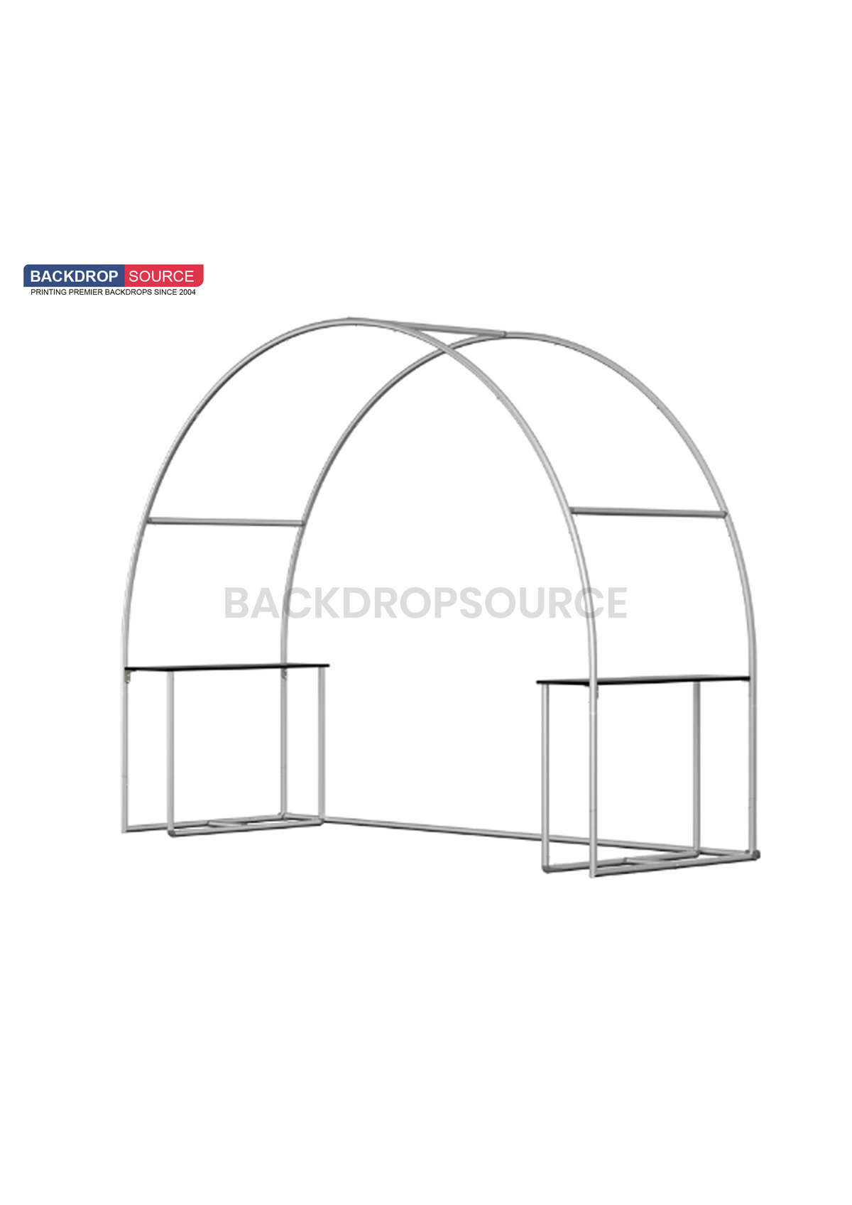 Round Arch Trade Show Booth with Built-In Shelf UK | Event Display ...