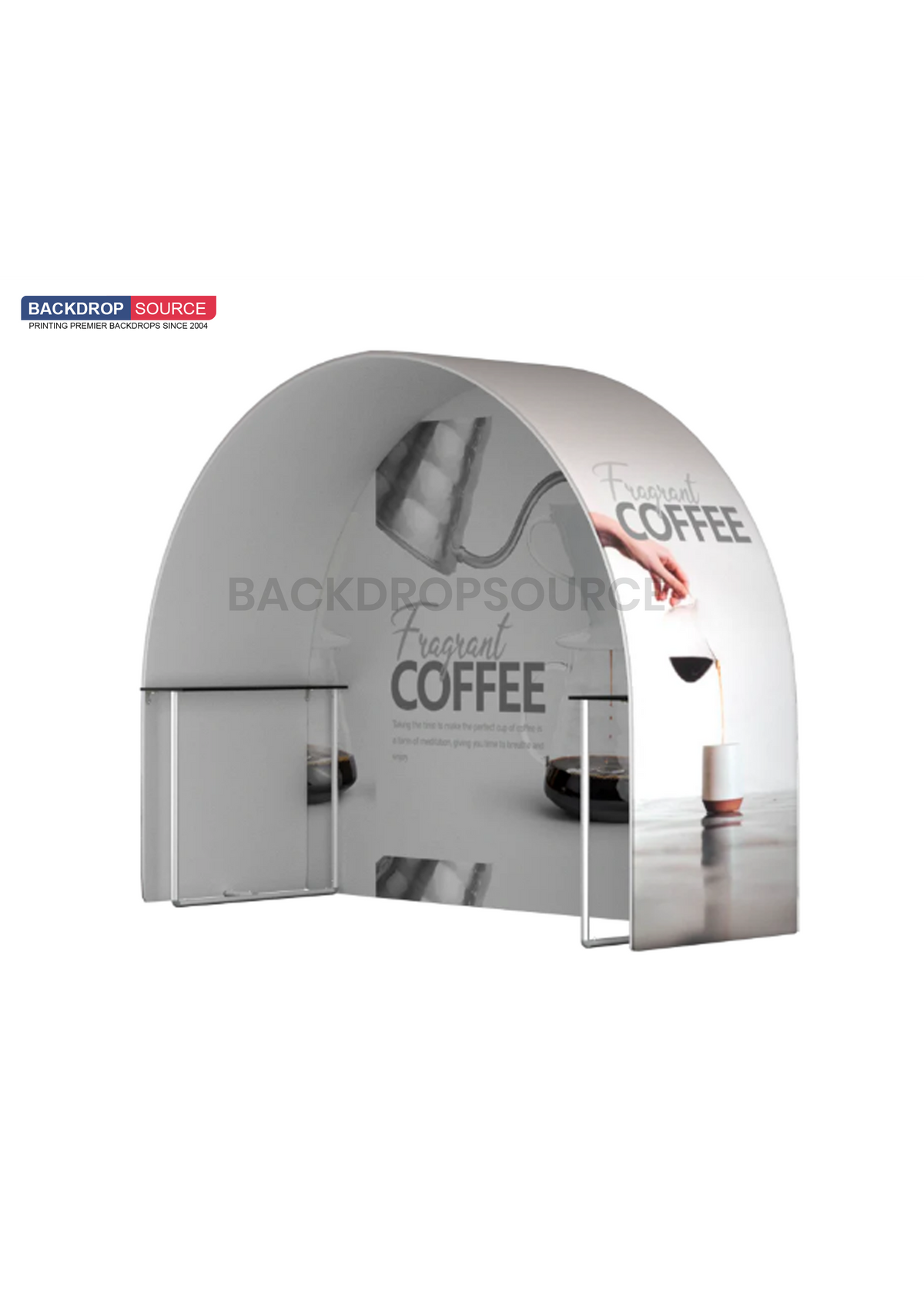 Round Arch Trade Show Booth with Built-In Shelf UK | Event Display ...