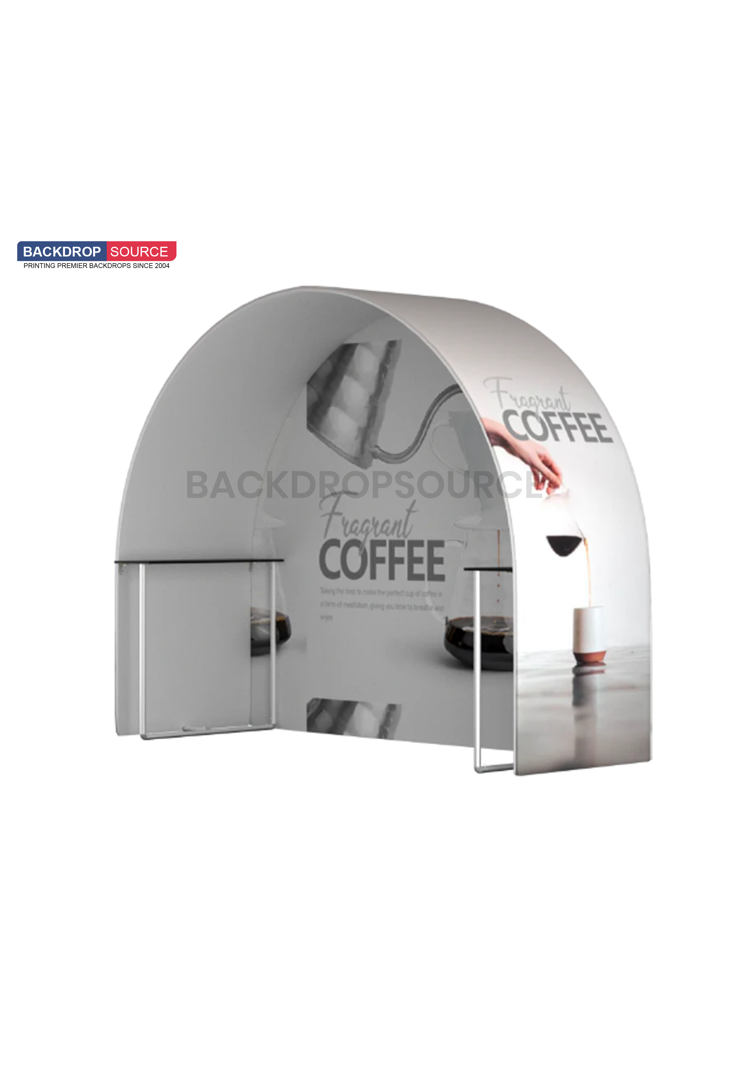 Round Arch Trade Show Booth with Built-In Shelf UK | Event Display ...