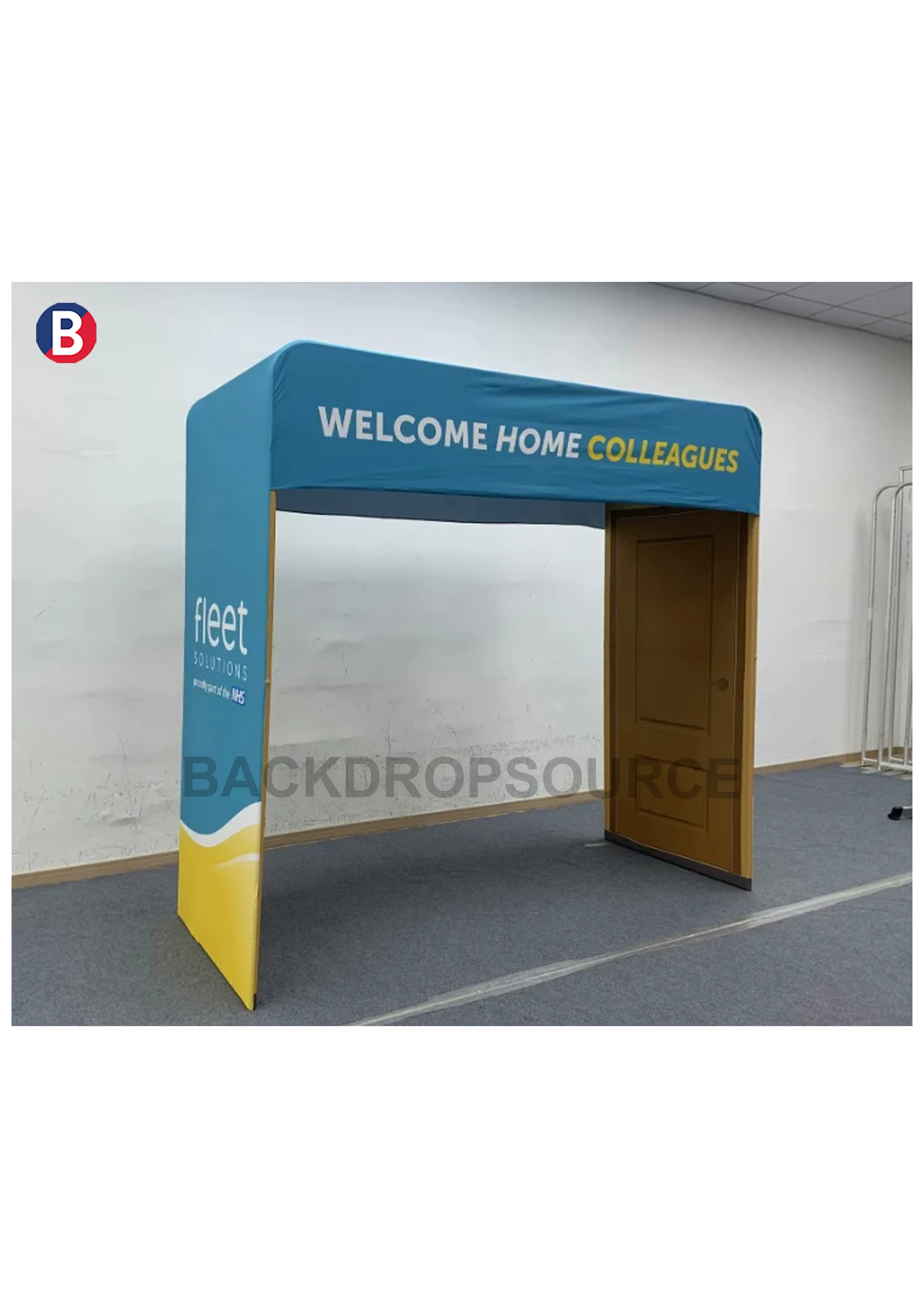 Square Fabric Arch Entrance with Top Header UK | Exhibition Display ...