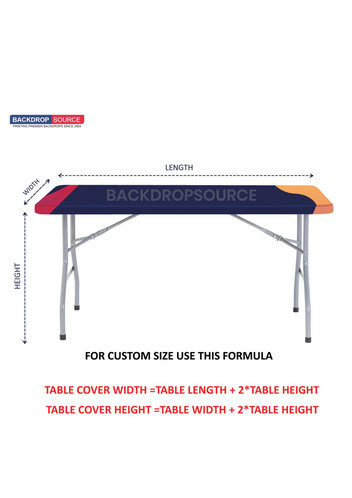Custom Printed Full Color Table Covers – Backdropsource UK