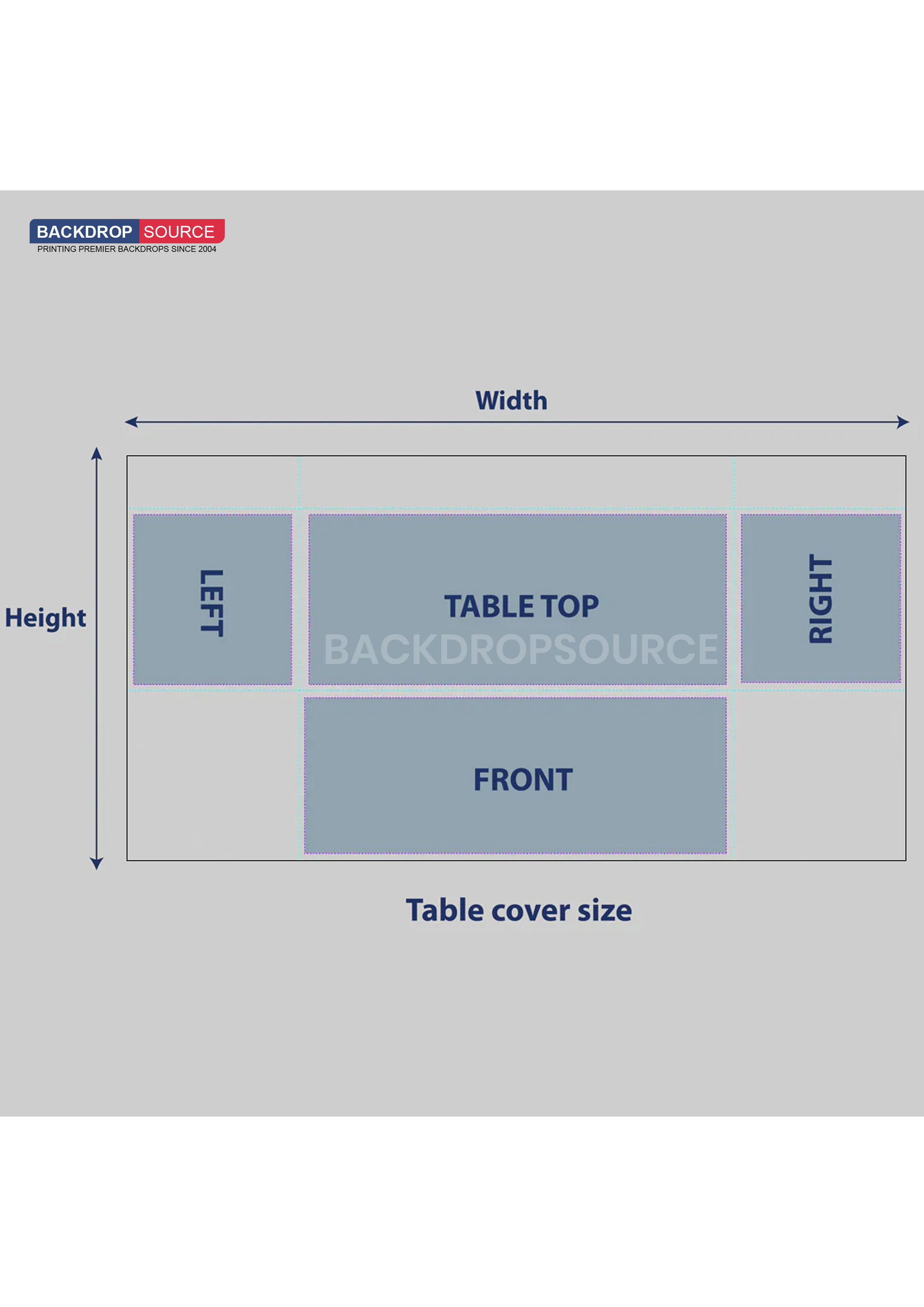 Custom Printed Full Color Table Covers – Backdropsource UK