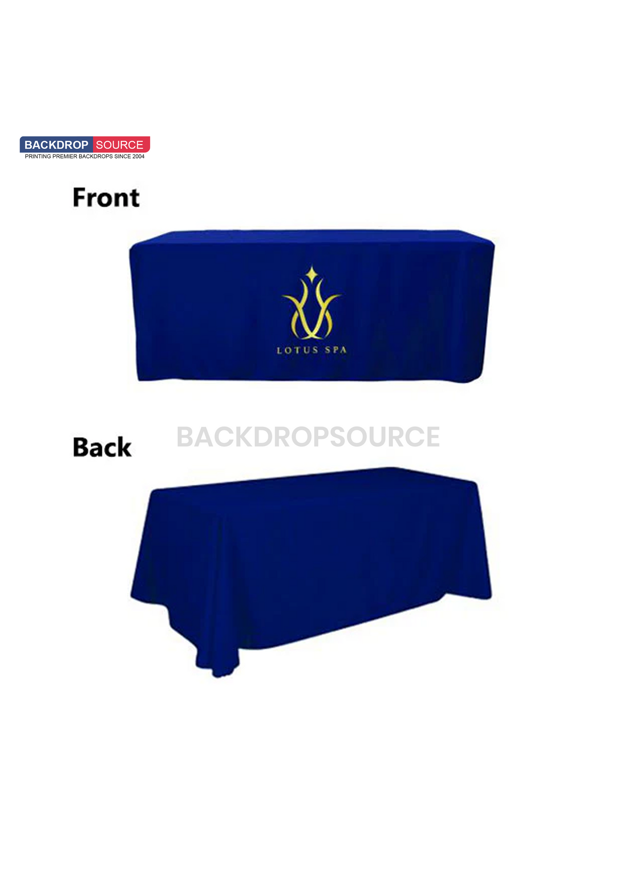 Custom Printed Full Color Table Covers – Backdropsource UK