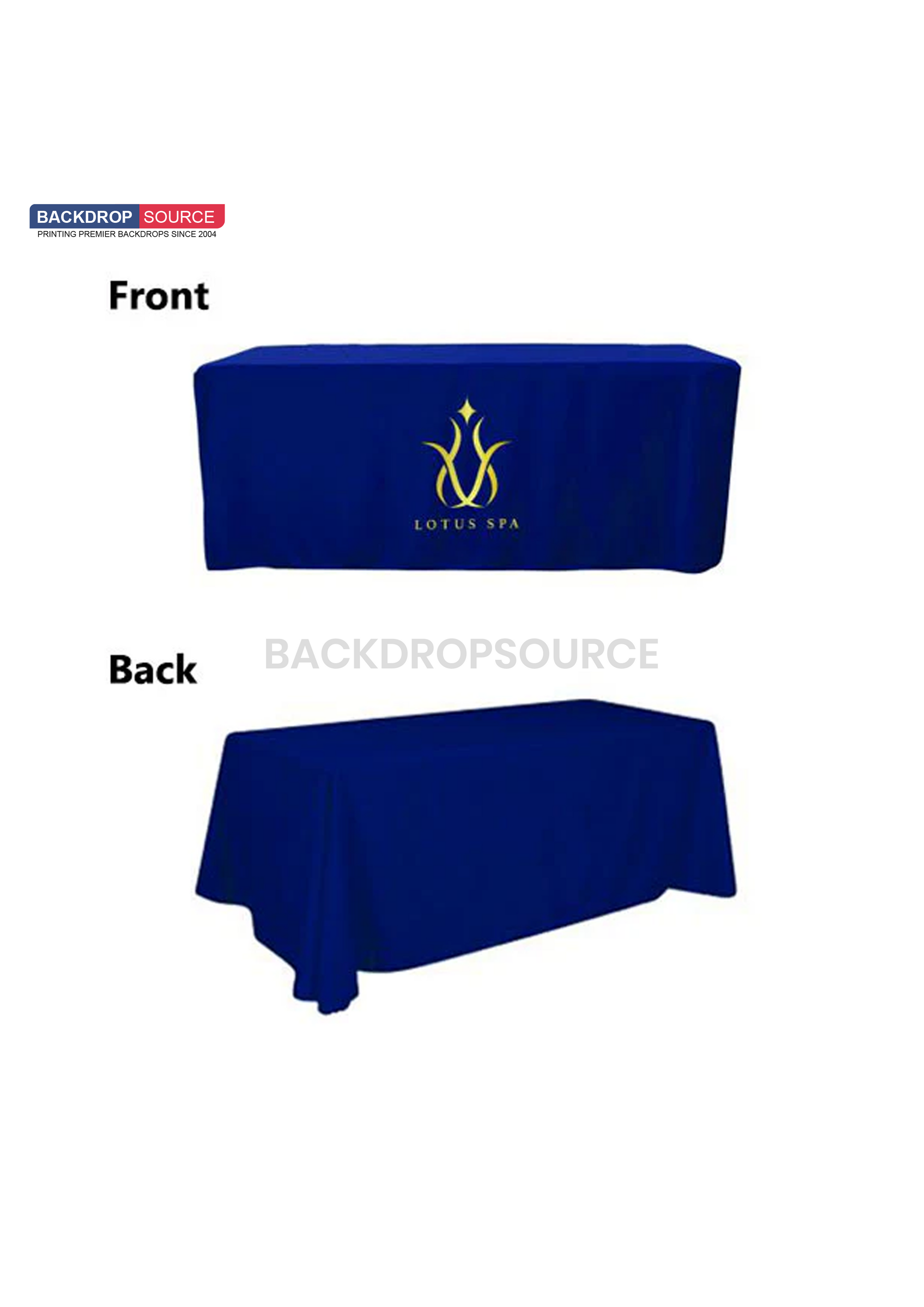 Custom Printed Full Color Table Covers – Backdropsource UK