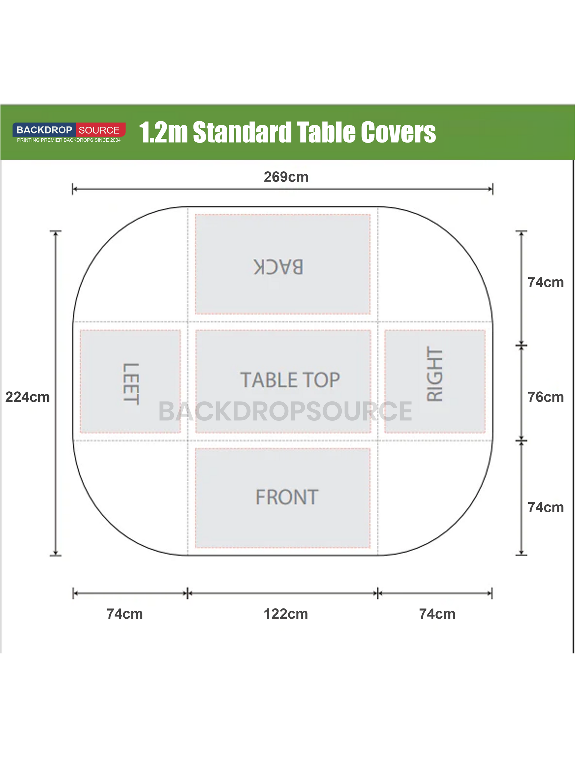 Custom Printed Full Color Table Covers – Backdropsource UK