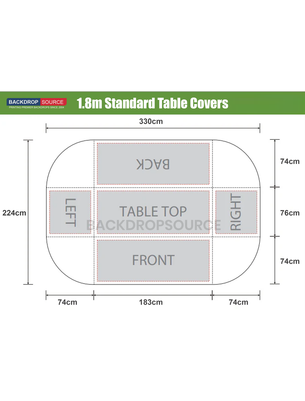 Custom Printed Full Color Table Covers – Backdropsource UK