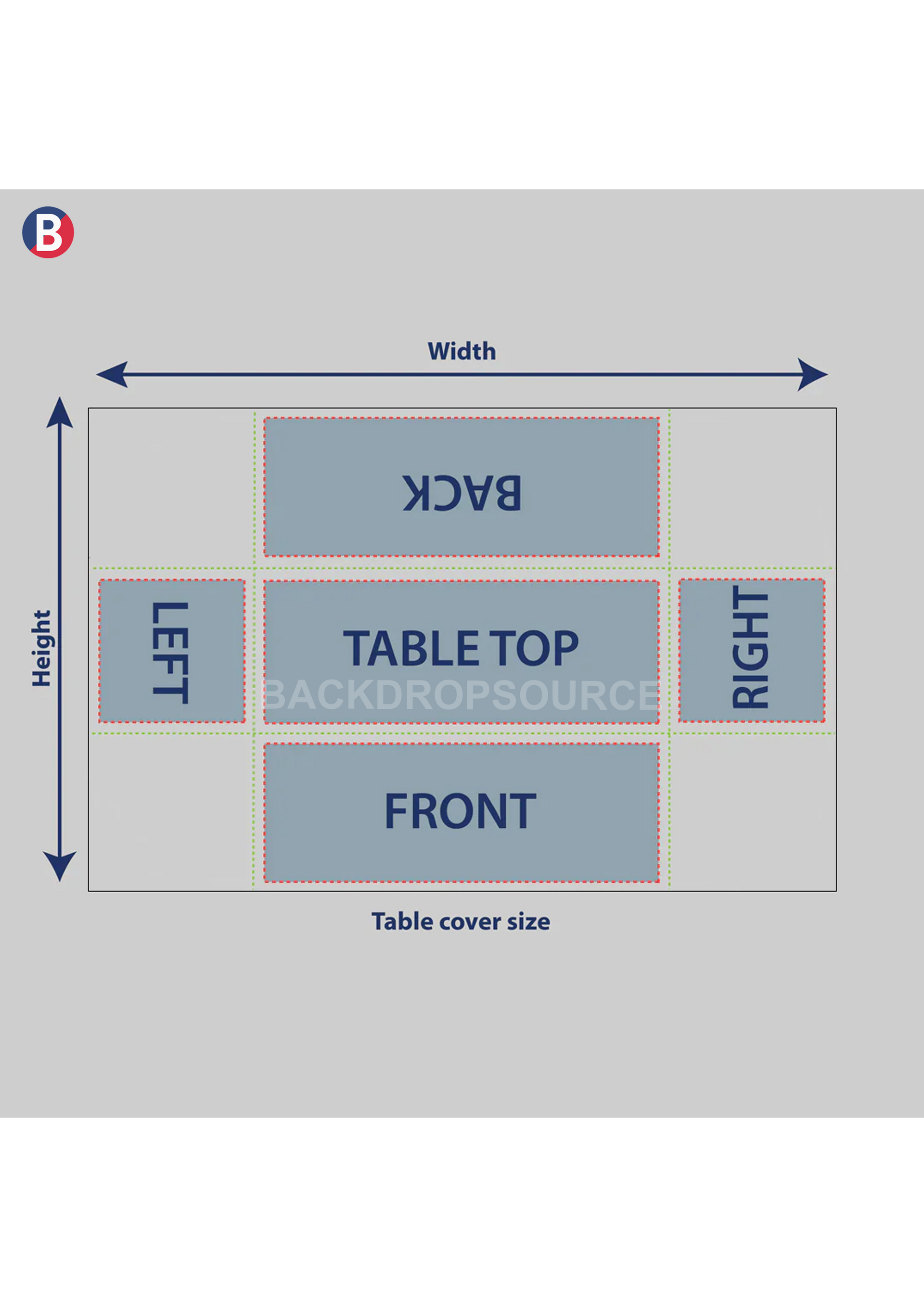 Custom Printed Full Color Table Covers – Backdropsource UK