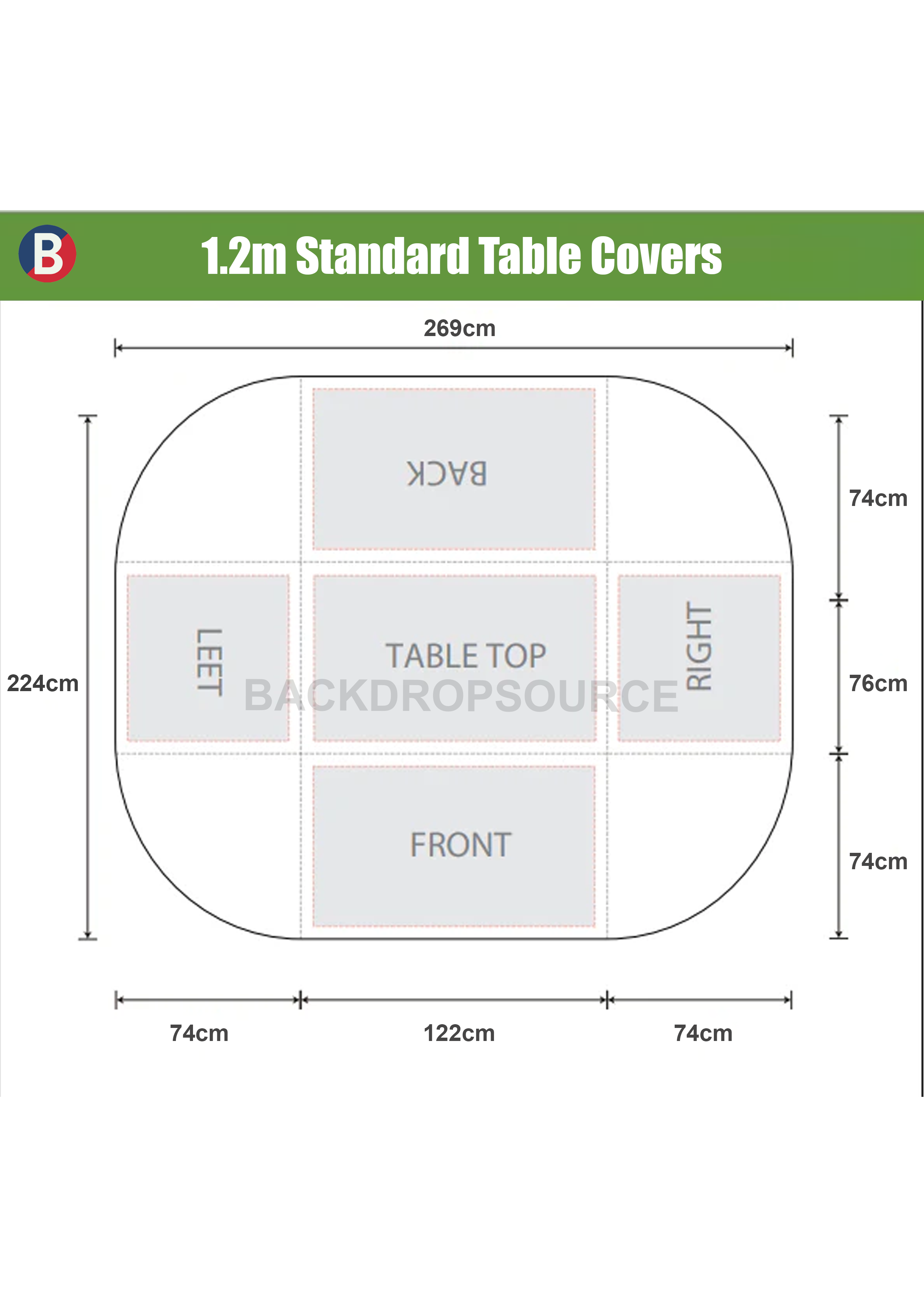 Custom Printed Full Color Table Covers – Backdropsource UK