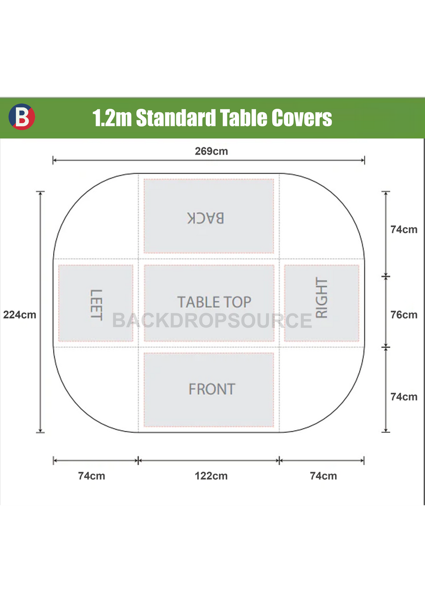 Custom Printed Full Color Table Covers – Backdropsource UK