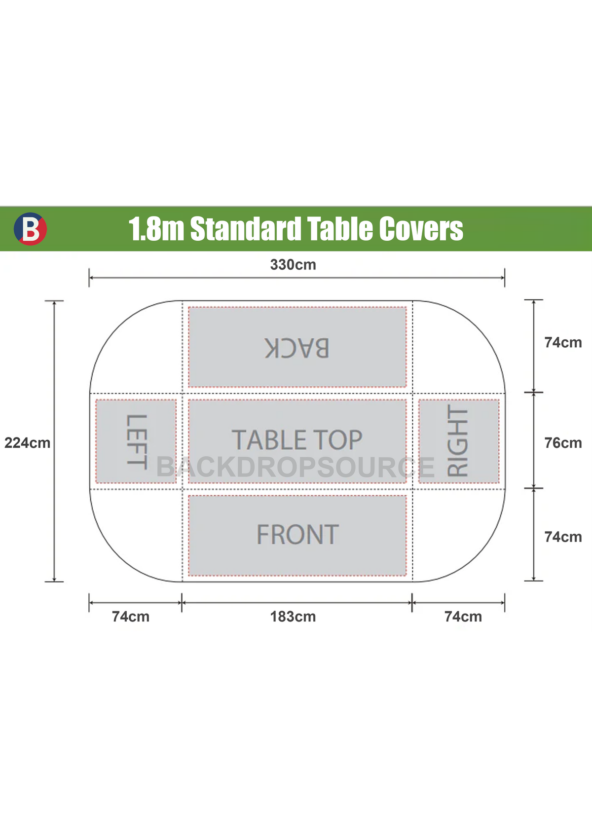Custom Printed Full Color Table Covers – Backdropsource UK
