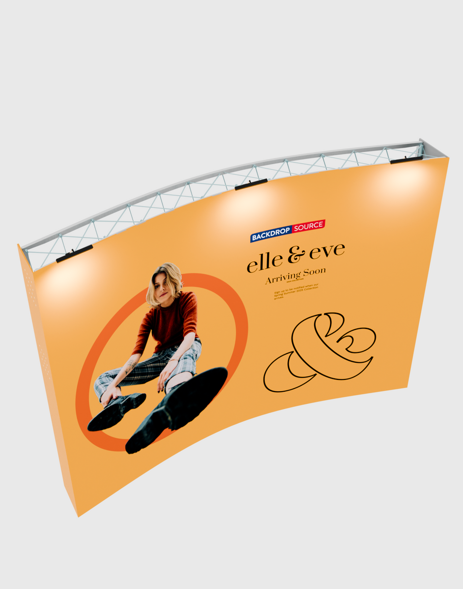 SEG Popup Curved Media Wall – Backdropsource UK