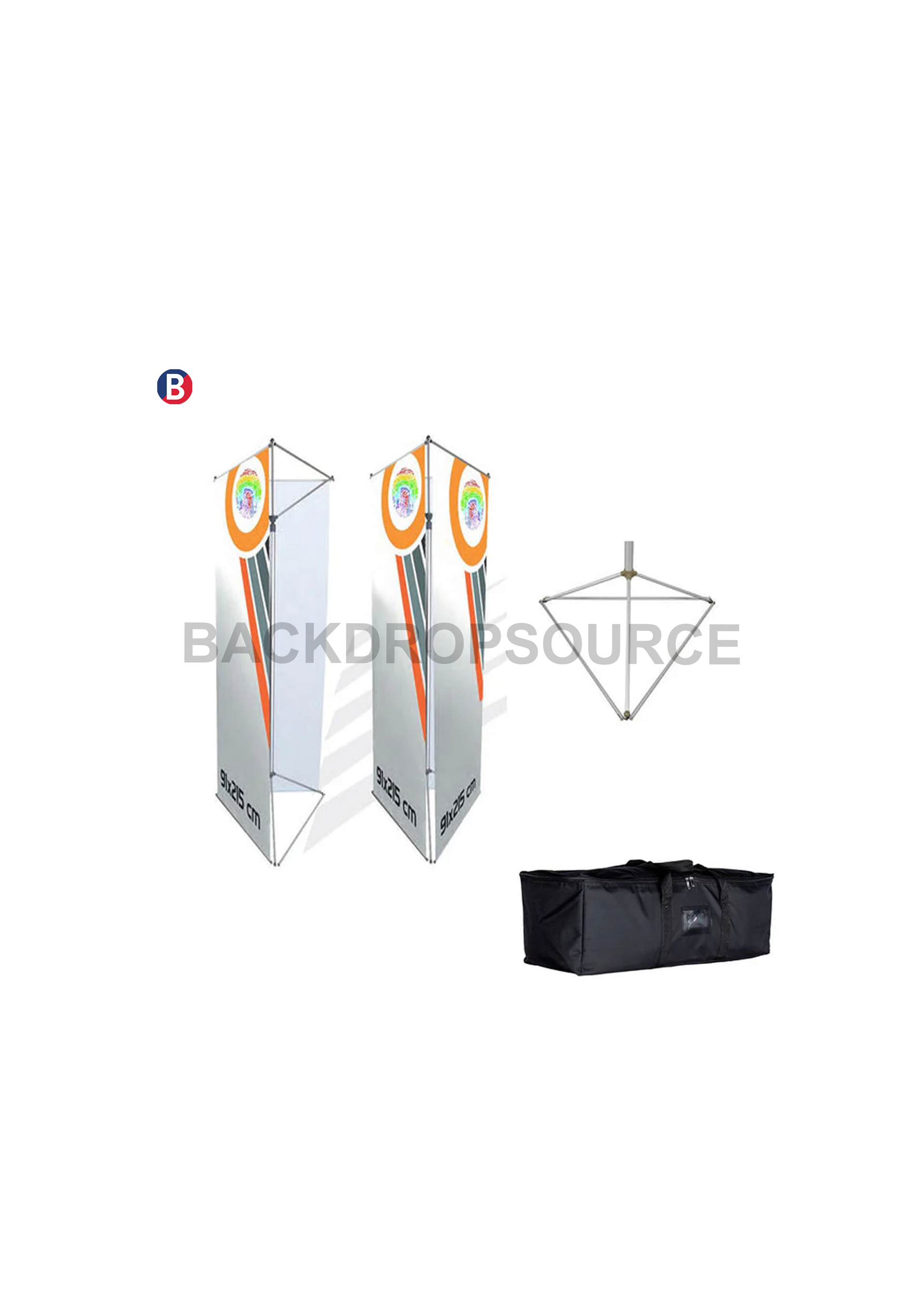 Triple Sided Display Banner Stands in UK | Backdropsource