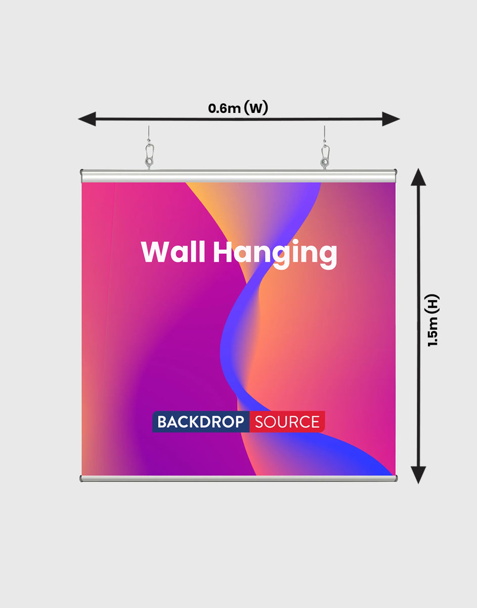 Wall Hanging Backdrop with Clamps (Customized Options) | Custom Event ...