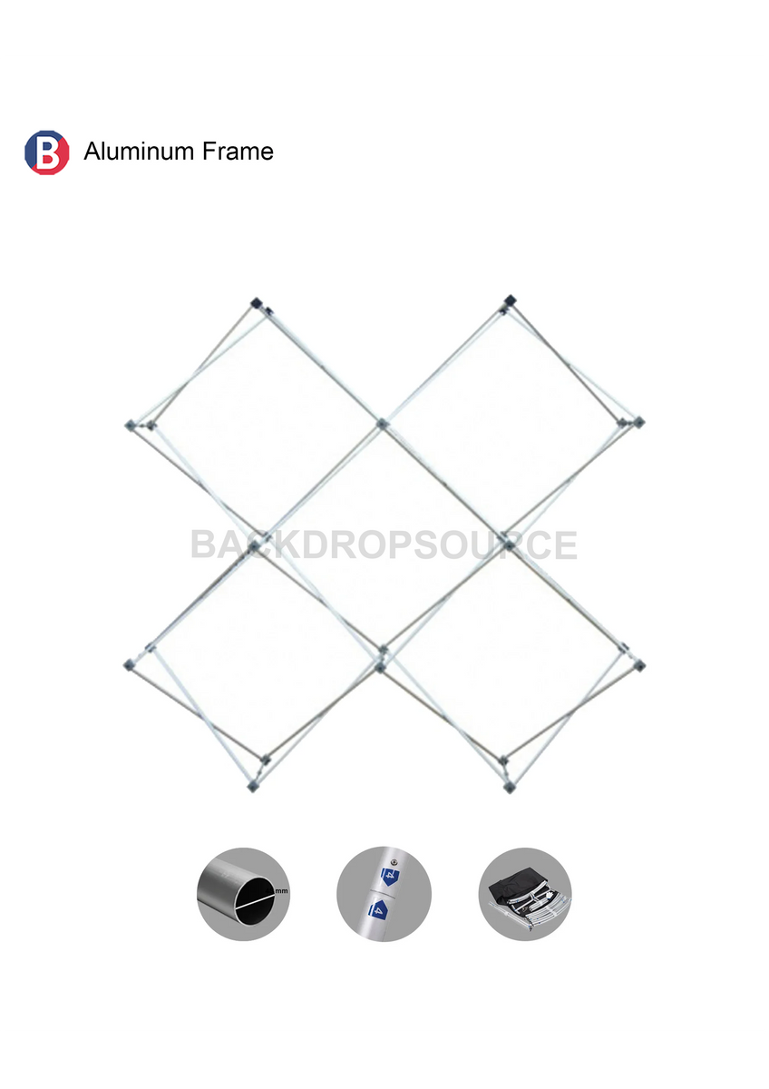 X Pop up Geometrix Grid Display | Backdropsource