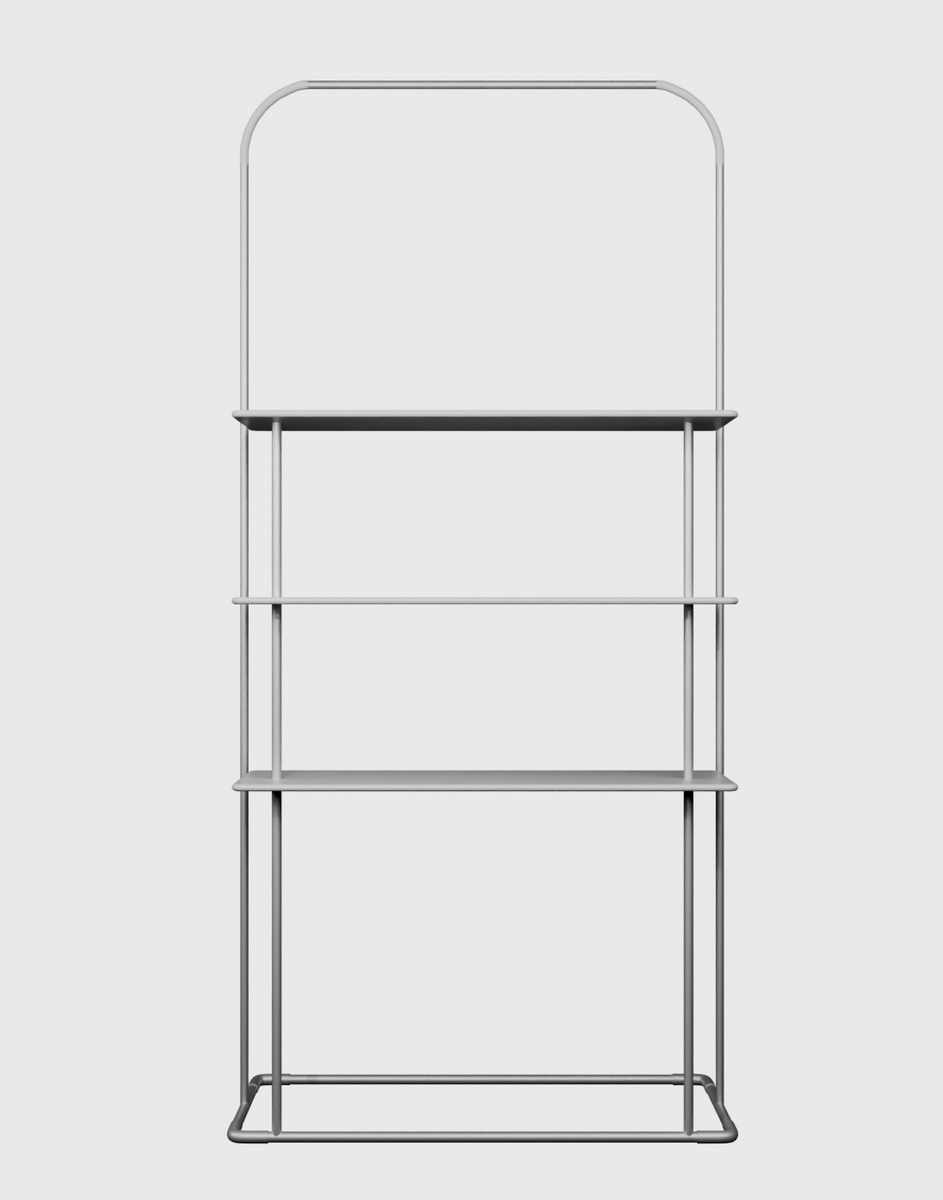 EZ Display Banner Stand with Shelves – Backdropsource UK