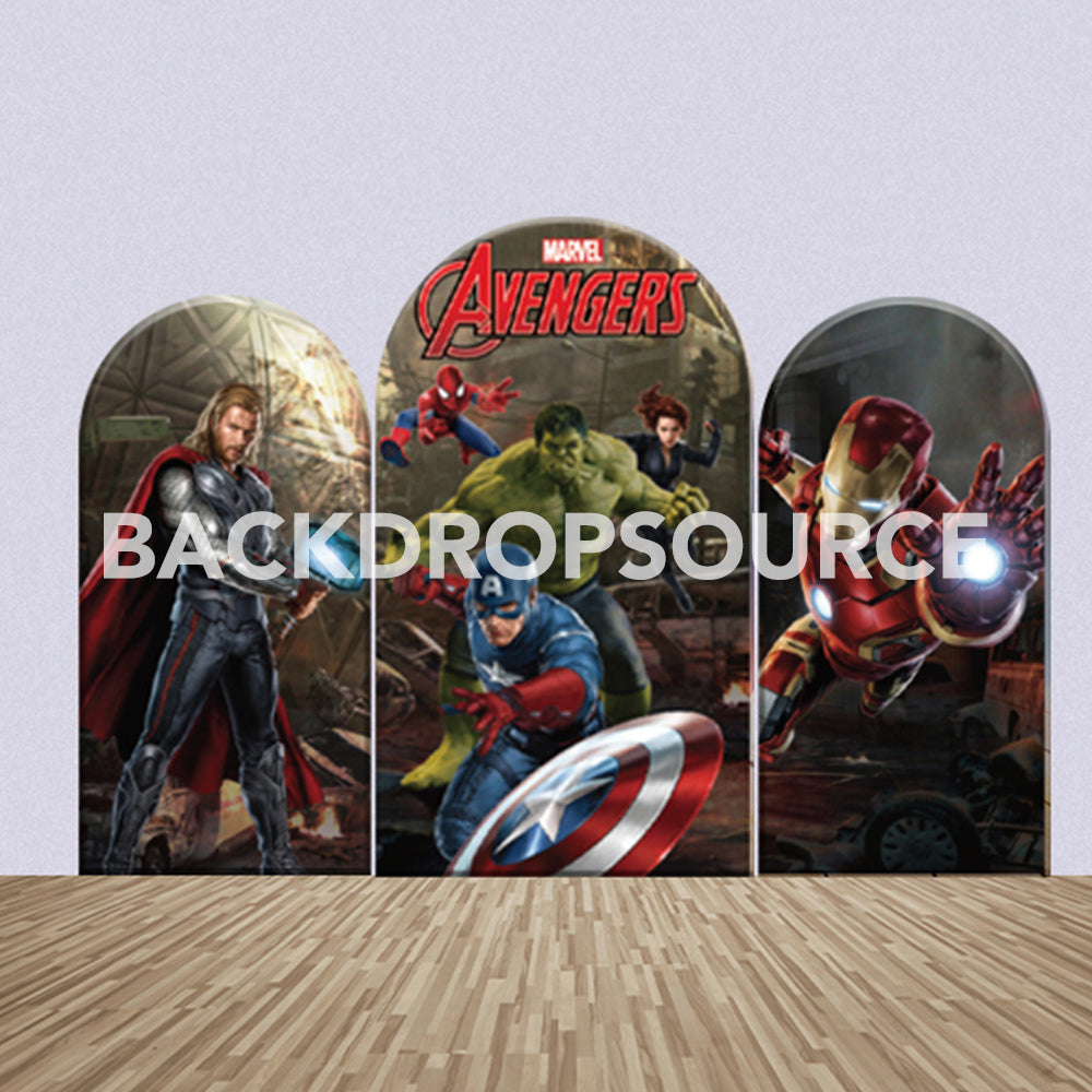 Customized Avengers Themed Arch Backdrop | Backdropsource