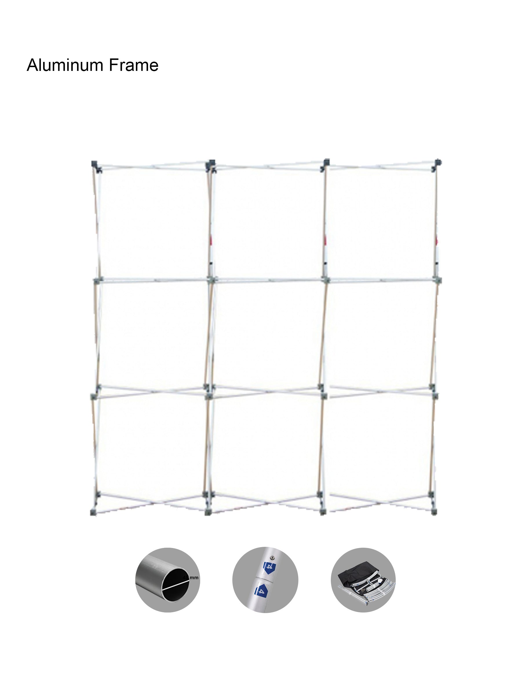 3x3 Geometrix Grid Pop Up Display | Backdropsource