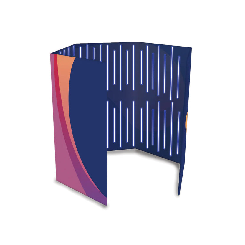 Hexagon Photobooth Enclosure ?with Stand for Exhibition – Backdropsource UK