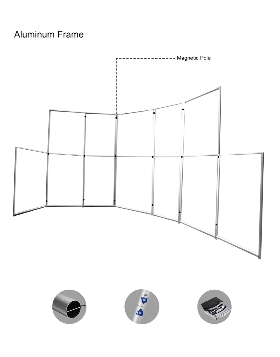 7 Panel Magnetic Partition Display | Backdropsource
