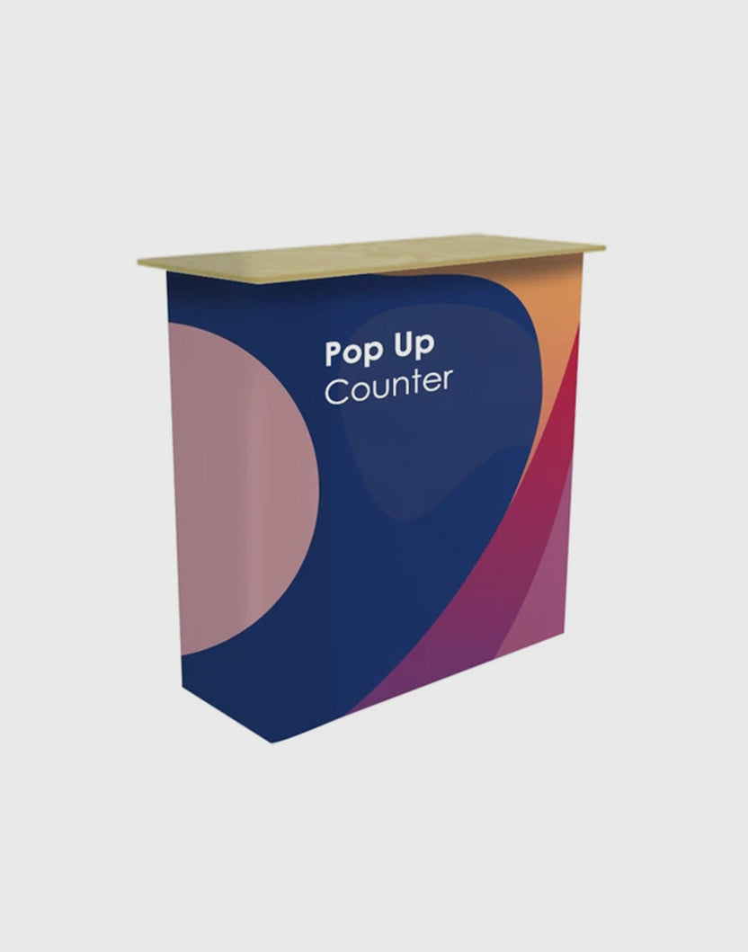 Table Pop Up Fabric Display Counter UK | Exhibition Podiums ...