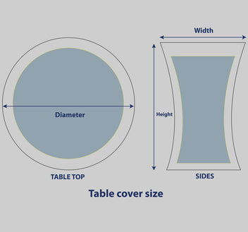 Custom Round Stretch Tablecloth | Backdropsource