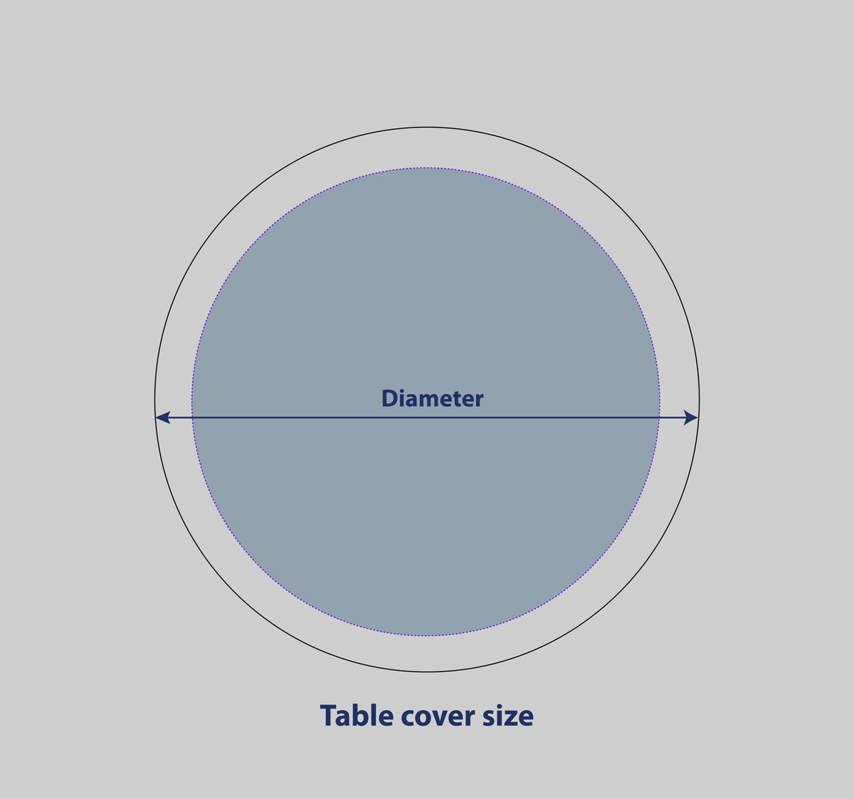 Customized Round Stretch Table Topper | Backdropsource