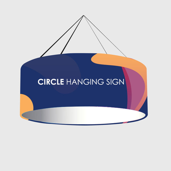 Skytube Circle Hanging Banner | Backdropsource